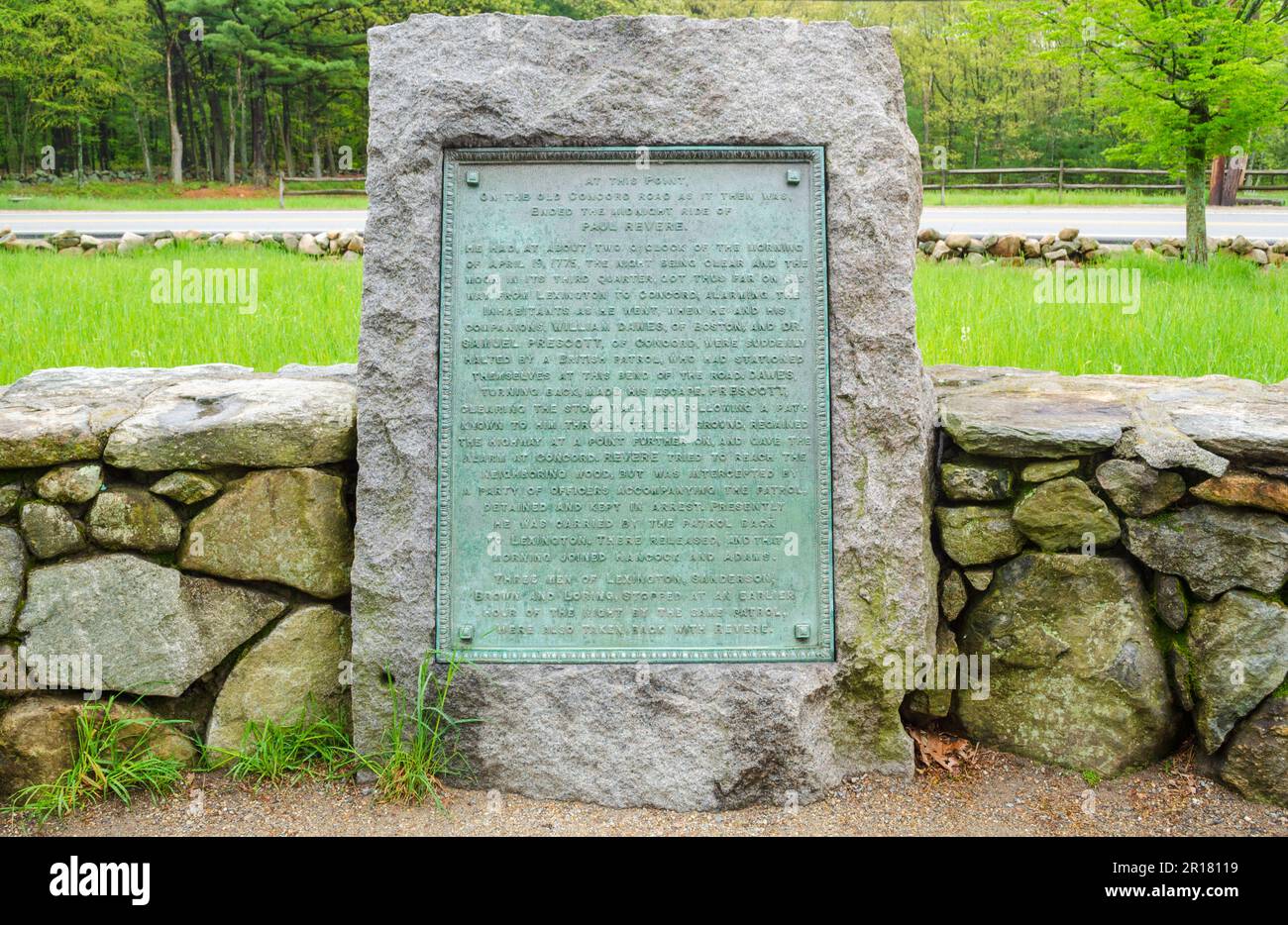 Minute Man National Historical Park in Massachusetts Stock Photo - Alamy