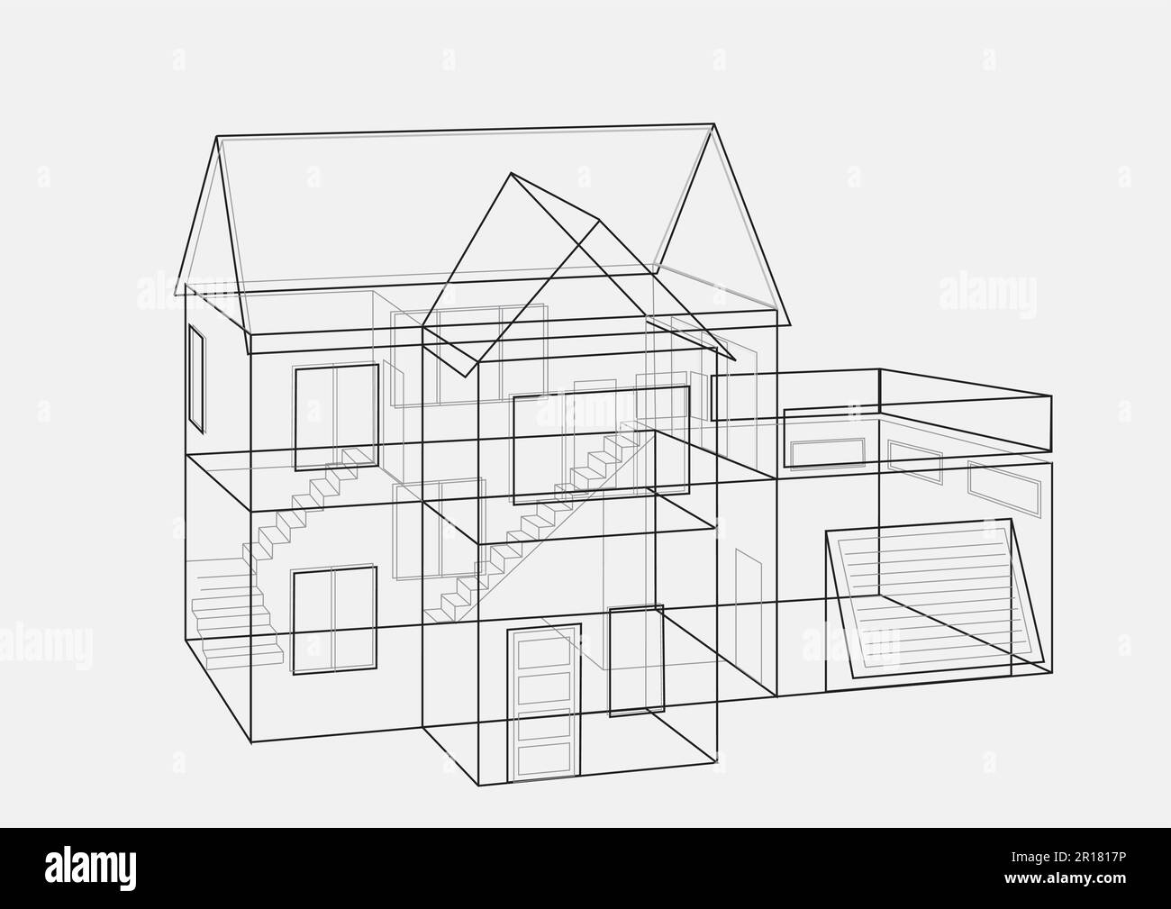 Stairs home decor Stock Vector Images - Alamy