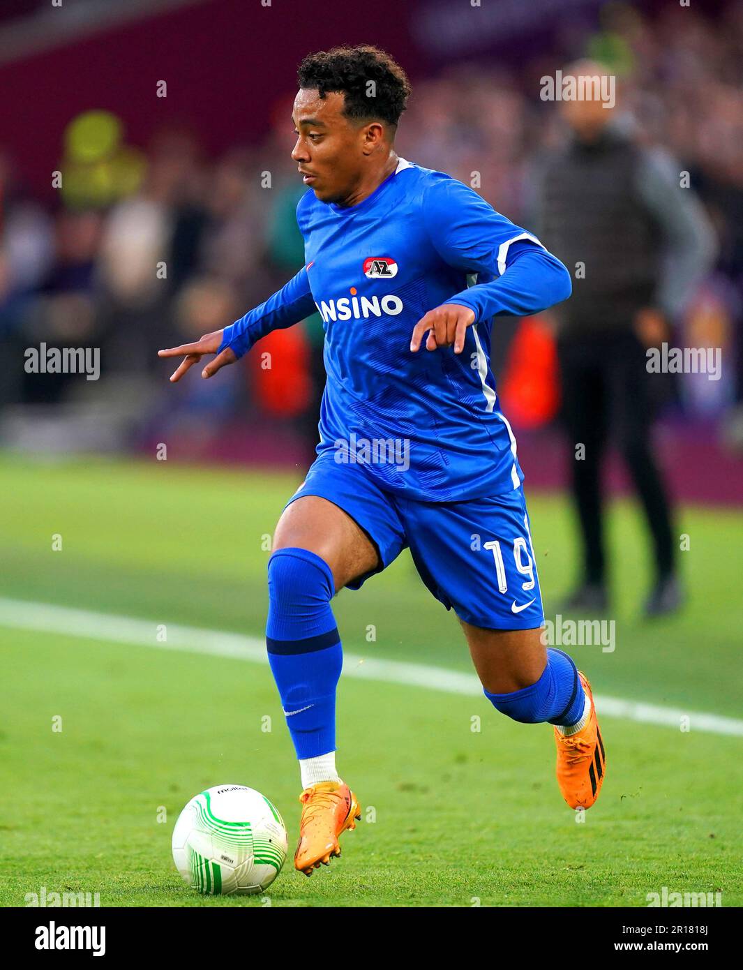 AZ Alkmaar's Myron van Brederode during the Europa Conference League ...