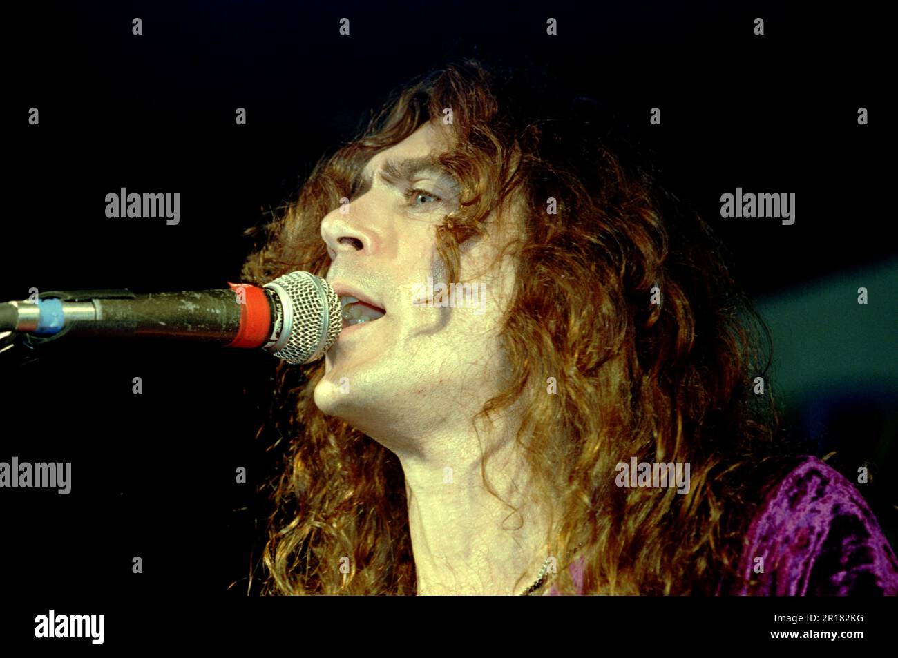 Milan Italy 1996-11-12 : David DeFeis singer of Virgin Steele in ...