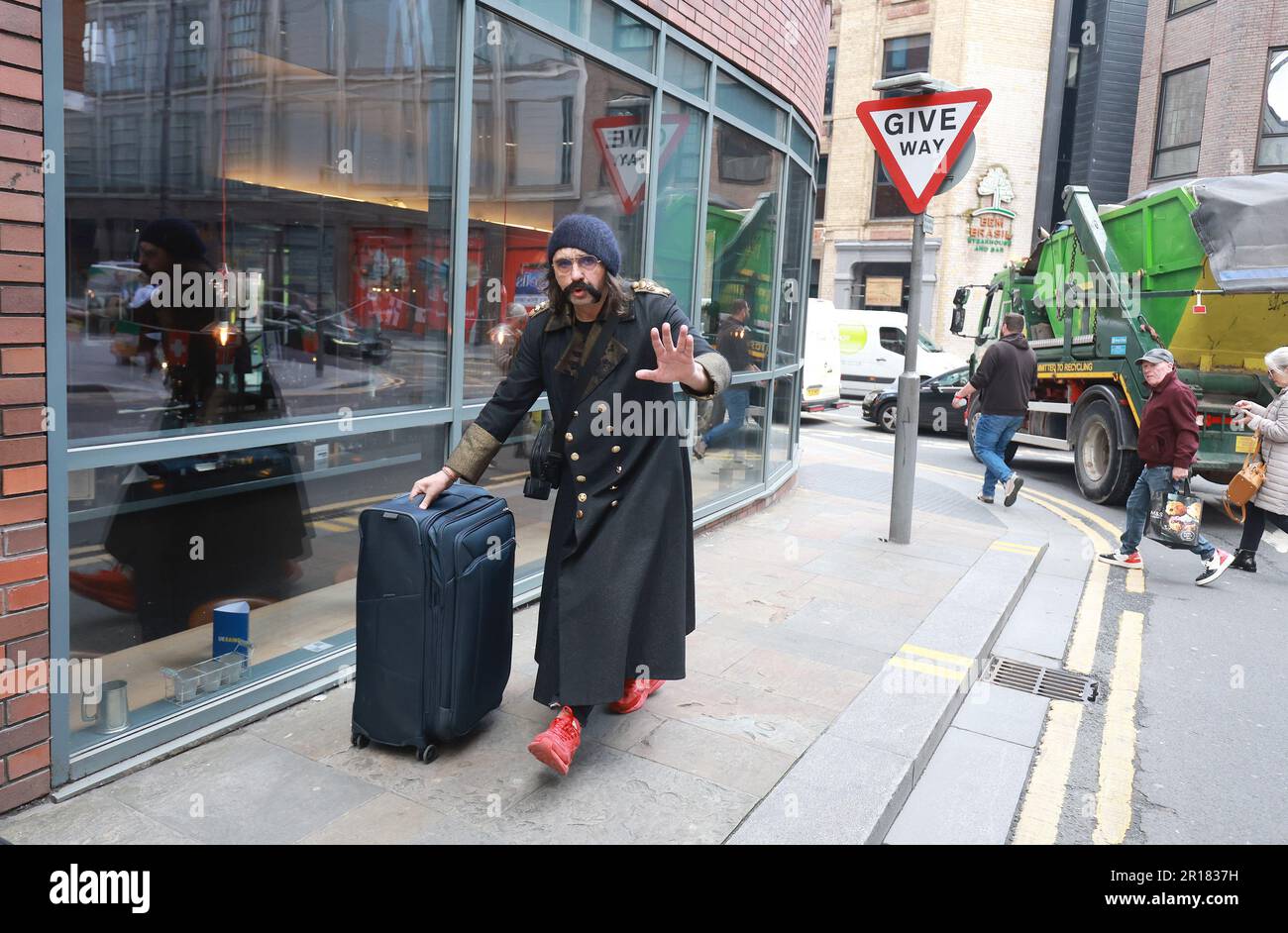 Liverpool, UK. 12th May, 2023. Mrle from Let 3 group seen ready and in ...
