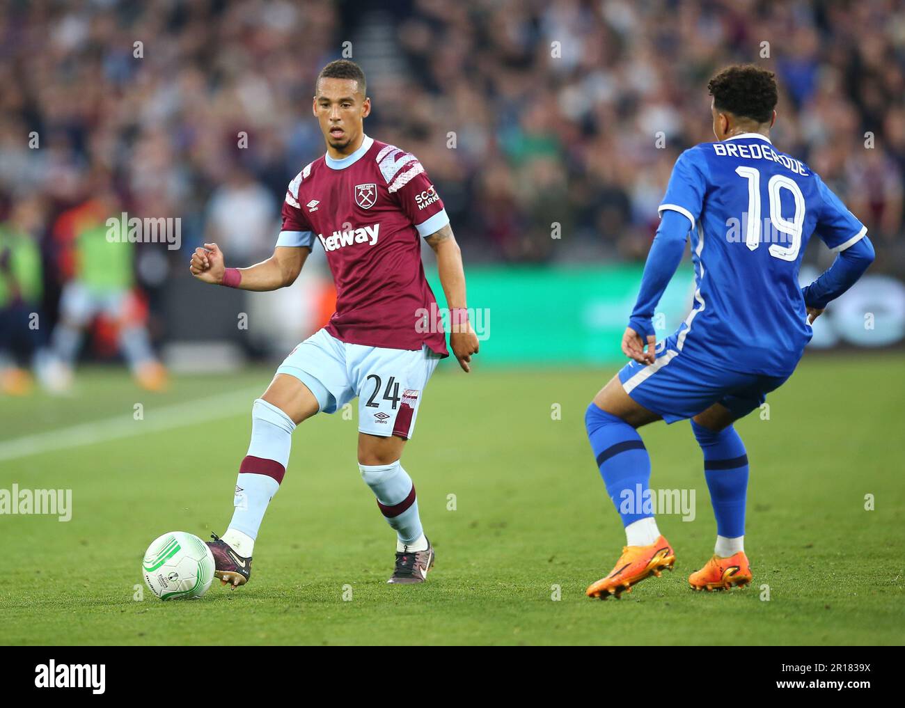 London, UK. 11th May 2023. Thilo Kehrer of West Ham United and Myron ...