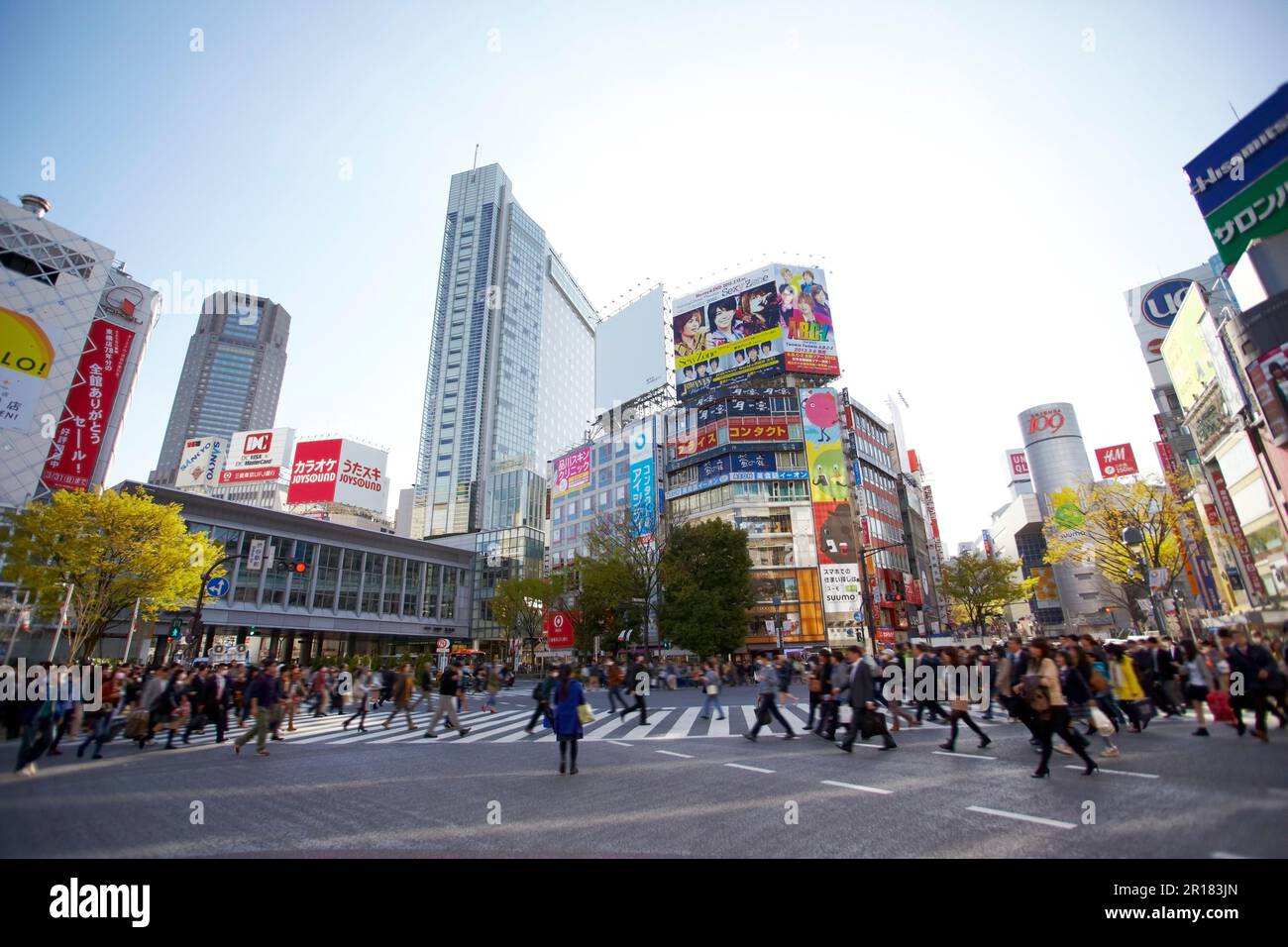Shibuya Station area Stock Photo - Alamy