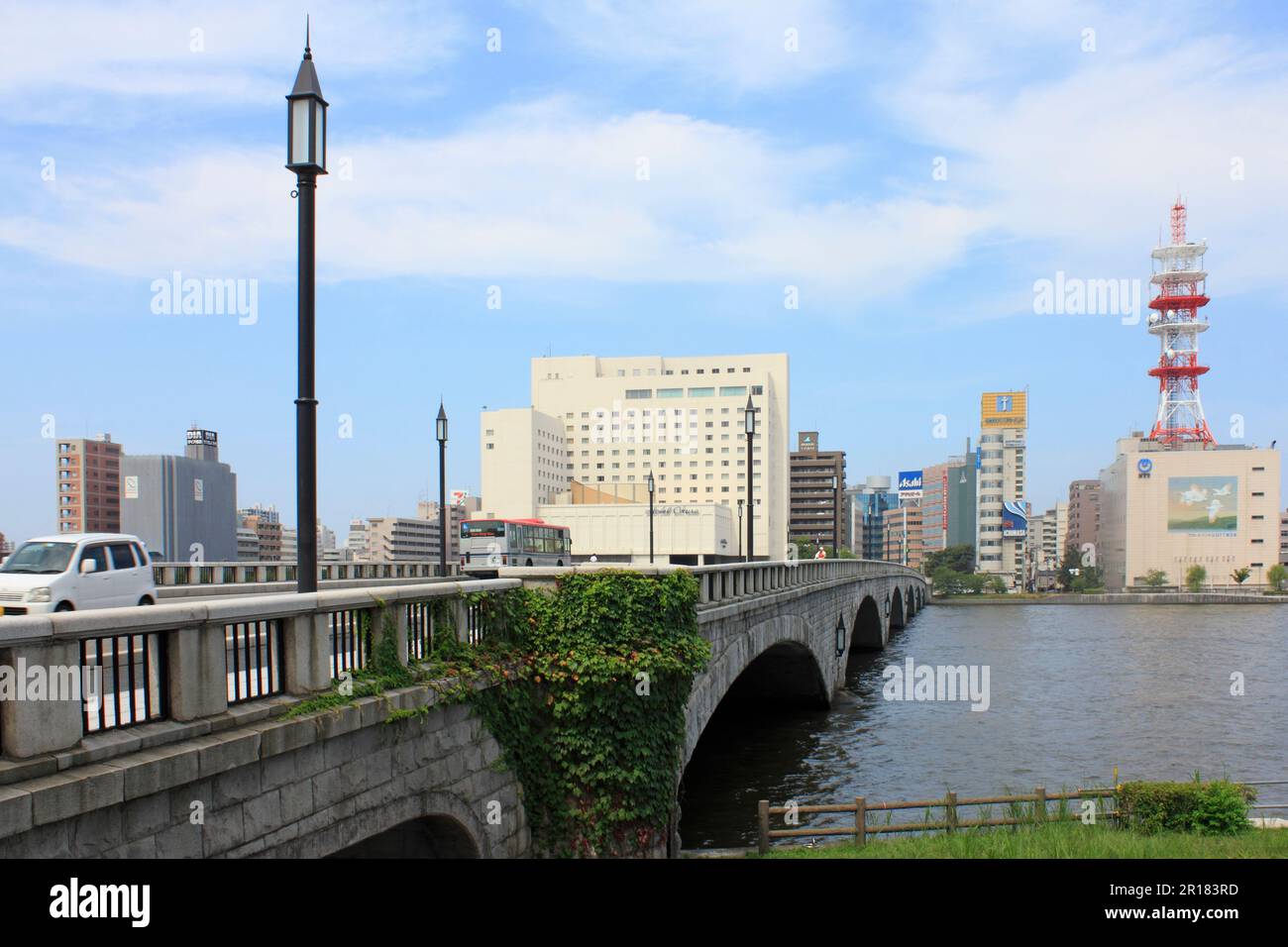 Niigata city area and Bandai bridge Stock Photo - Alamy