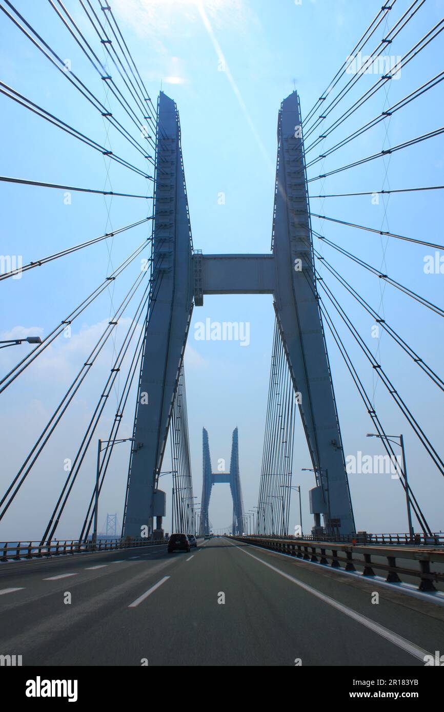 Seto Chuo Expressway and Seto Ohashi bridge Stock Photo - Alamy