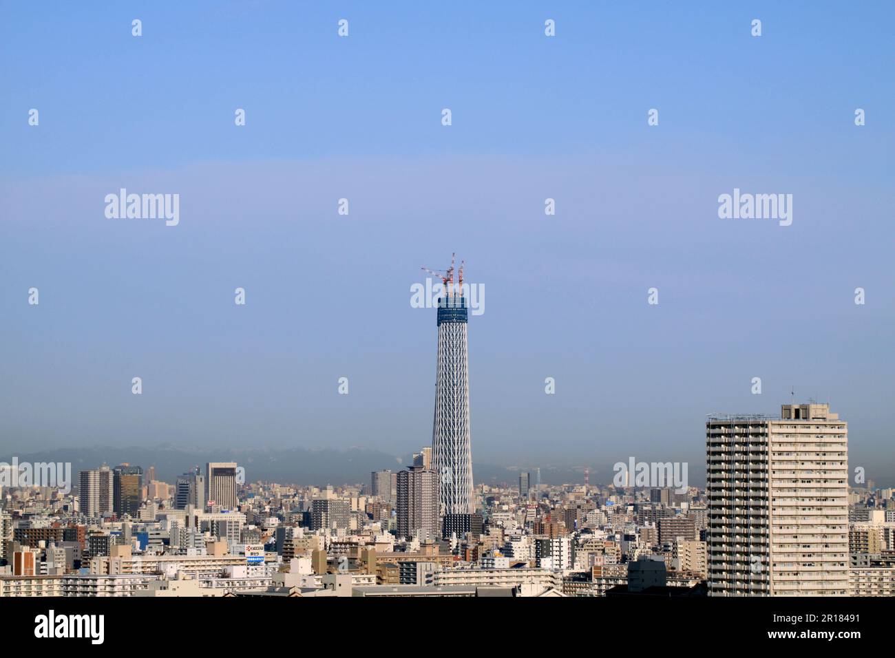 Tokyo sky tree from Funabori Stock Photo - Alamy