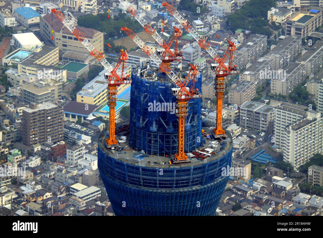 Aerial view of Tokyo sky tree Stock Photo - Alamy