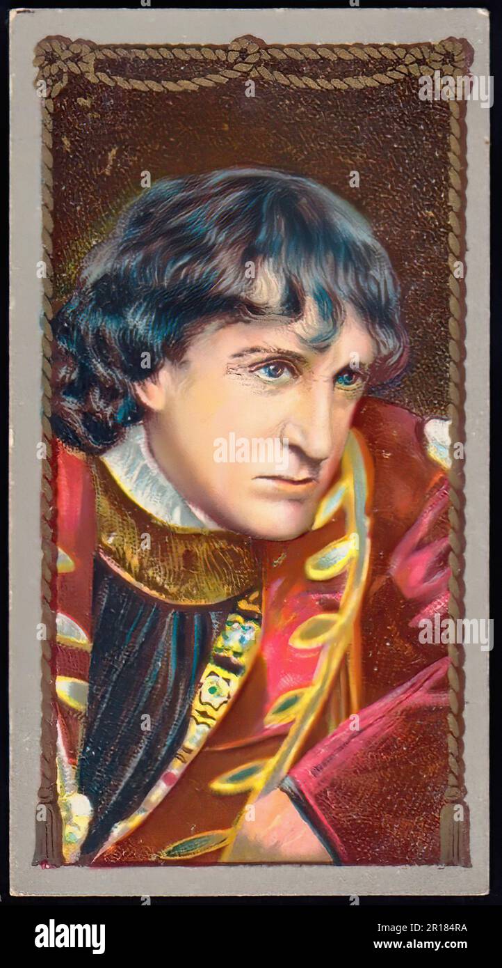 Actor Frank Benson - Vintage Cigarette Card Stock Photo - Alamy