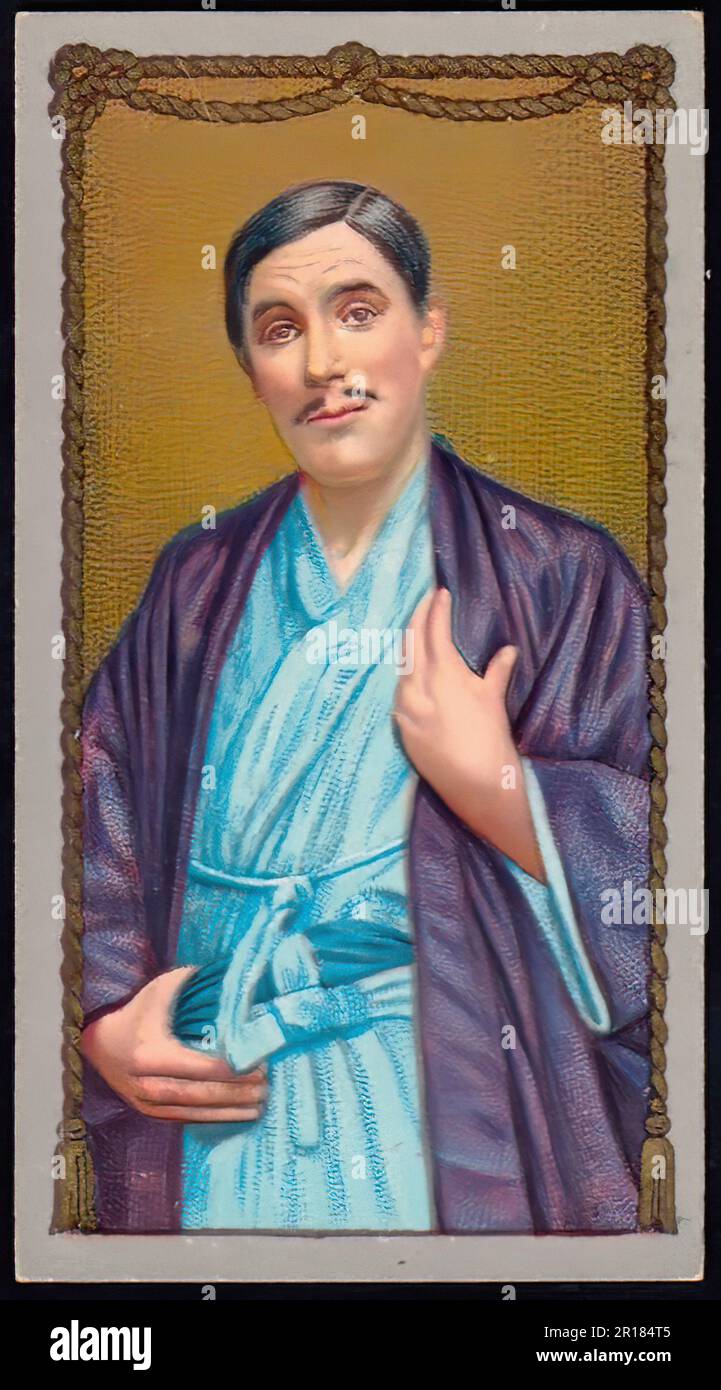 Actor Laurence Irving - Vintage Cigarette Card Stock Photo - Alamy