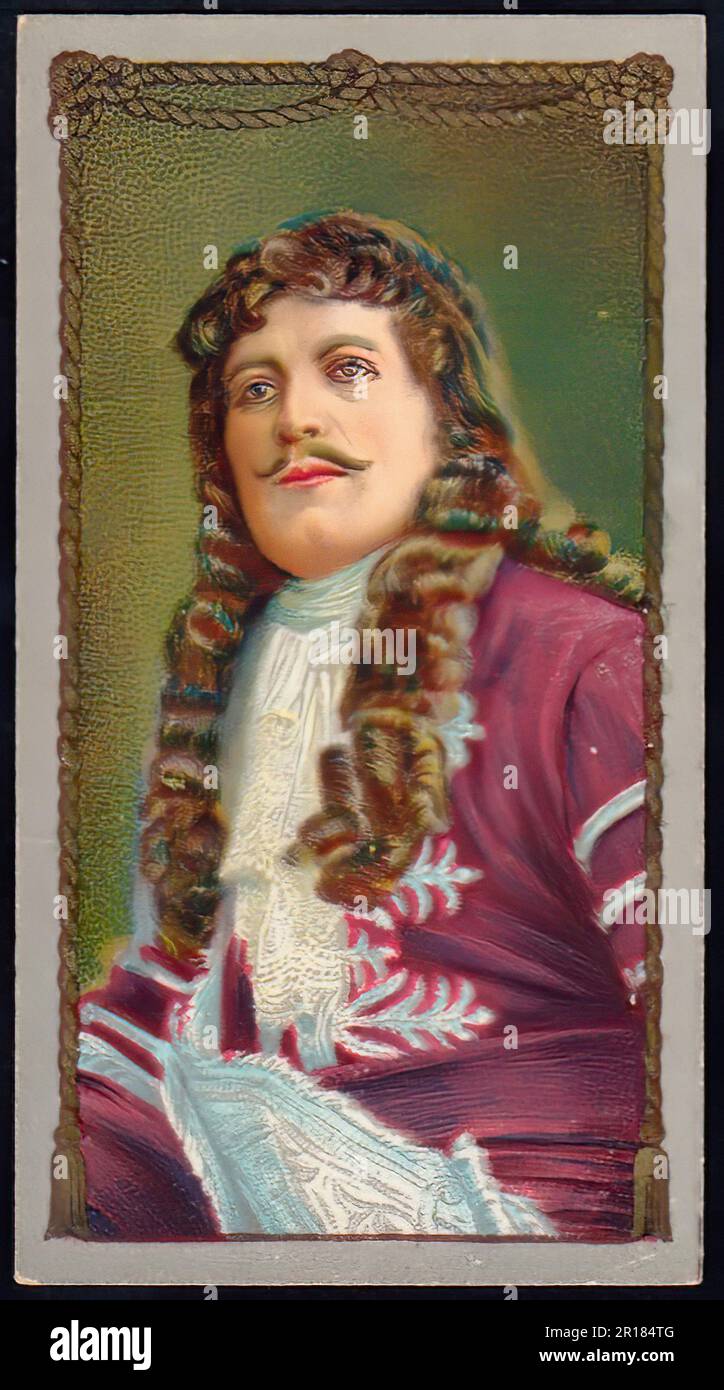 Actor Lewis Waller - Vintage Cigarette Card Stock Photo - Alamy