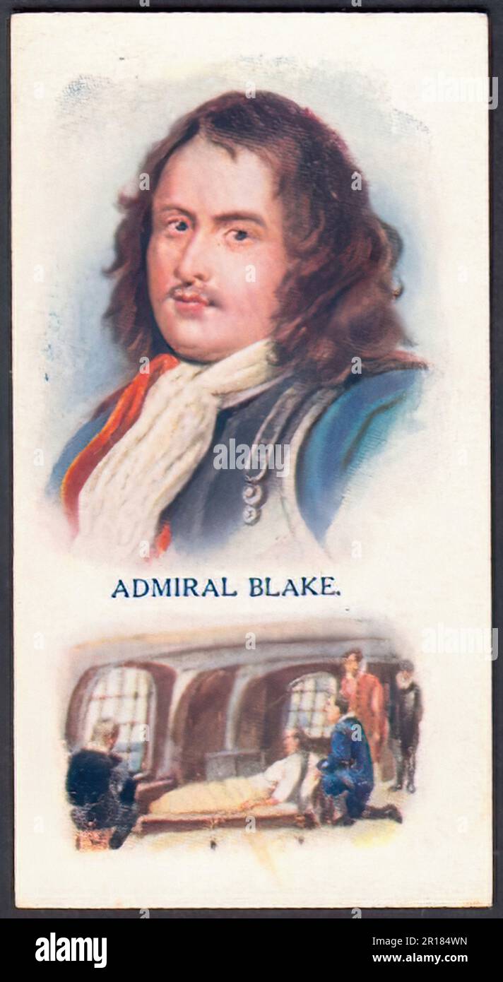 Admiral Blake - Vintage Cigarette Card Stock Photo - Alamy