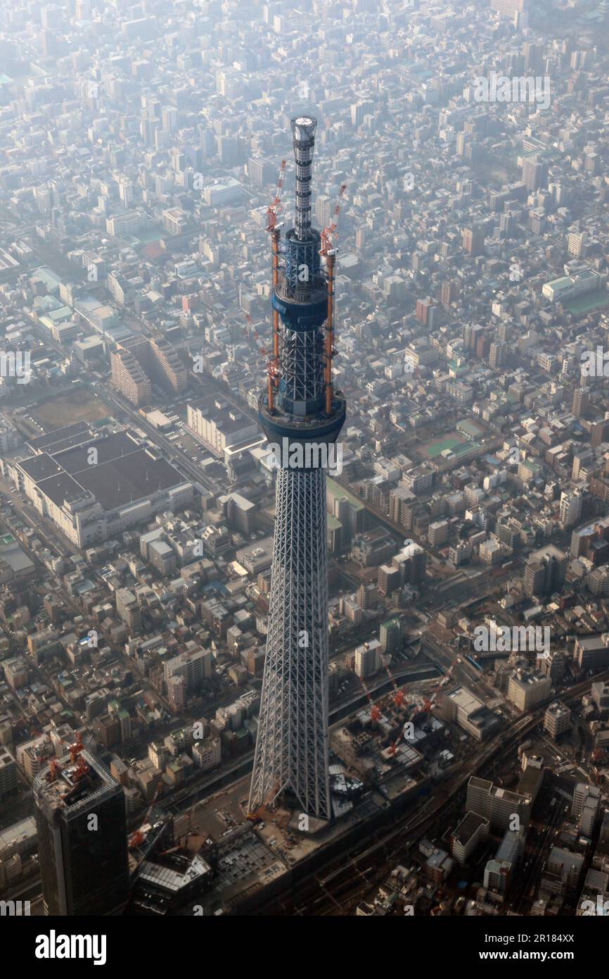Aerial view of Tokyo sky tree Stock Photo - Alamy