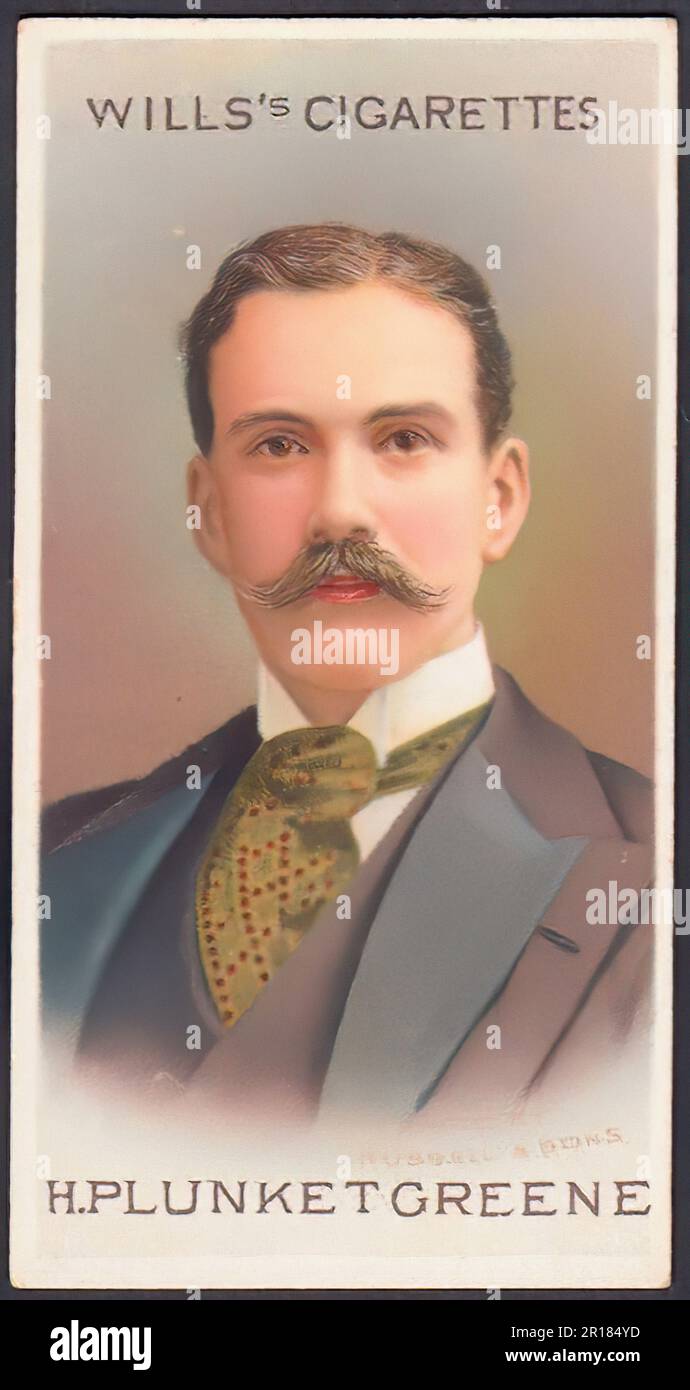 Baritone Harry Plunket Greene - Vintage Cigarette Card Stock Photo - Alamy