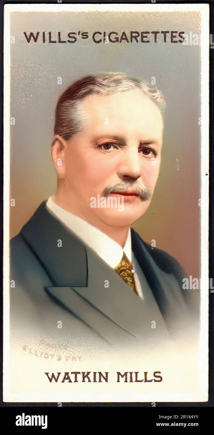 Baritone Robert Watkin Mills - Vintage Cigarette Card Stock Photo - Alamy