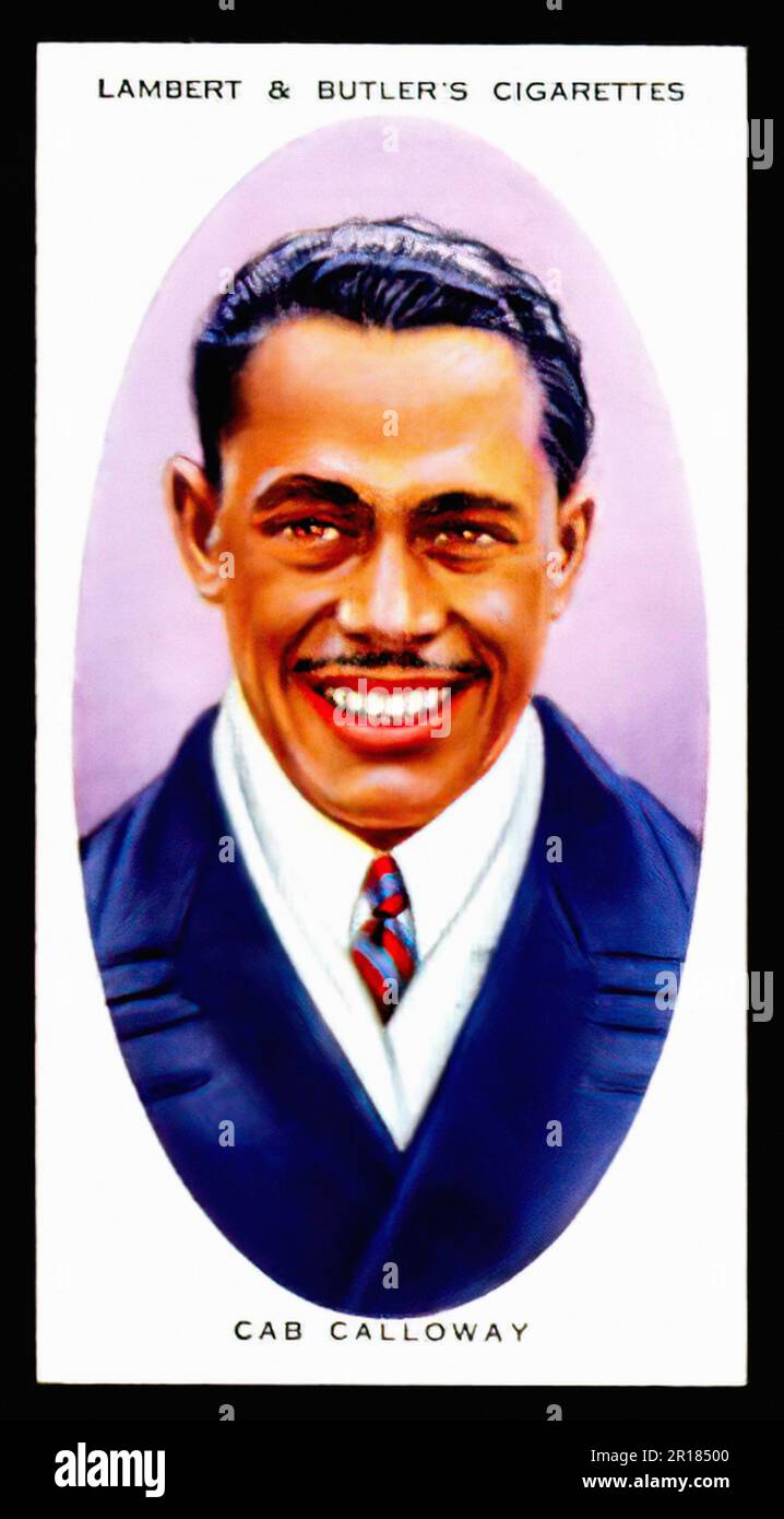 Cab Calloway - Vintage Cigarette Card Stock Photo - Alamy