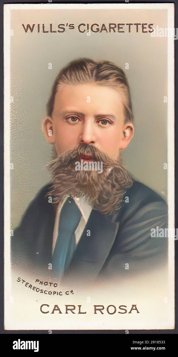 Carl Rosa - Vintage Cigarette Card Stock Photo - Alamy