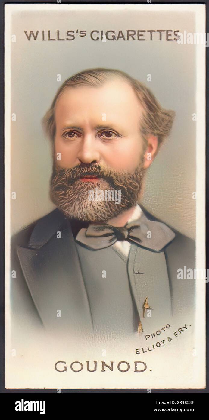 Charles Gounod - Vintage Cigarette Card Stock Photo - Alamy