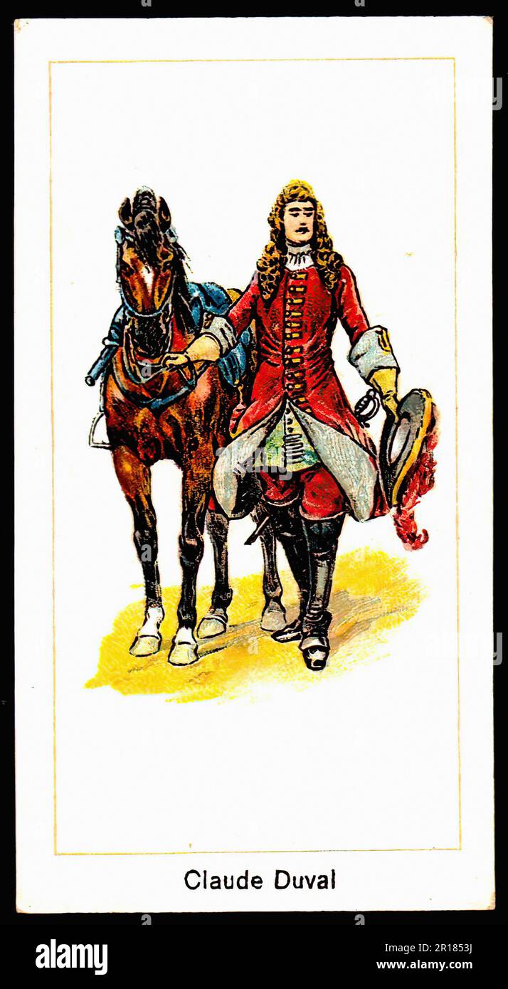 Claude Duval Highwayman - Vintage Cigarette Card Stock Photo - Alamy