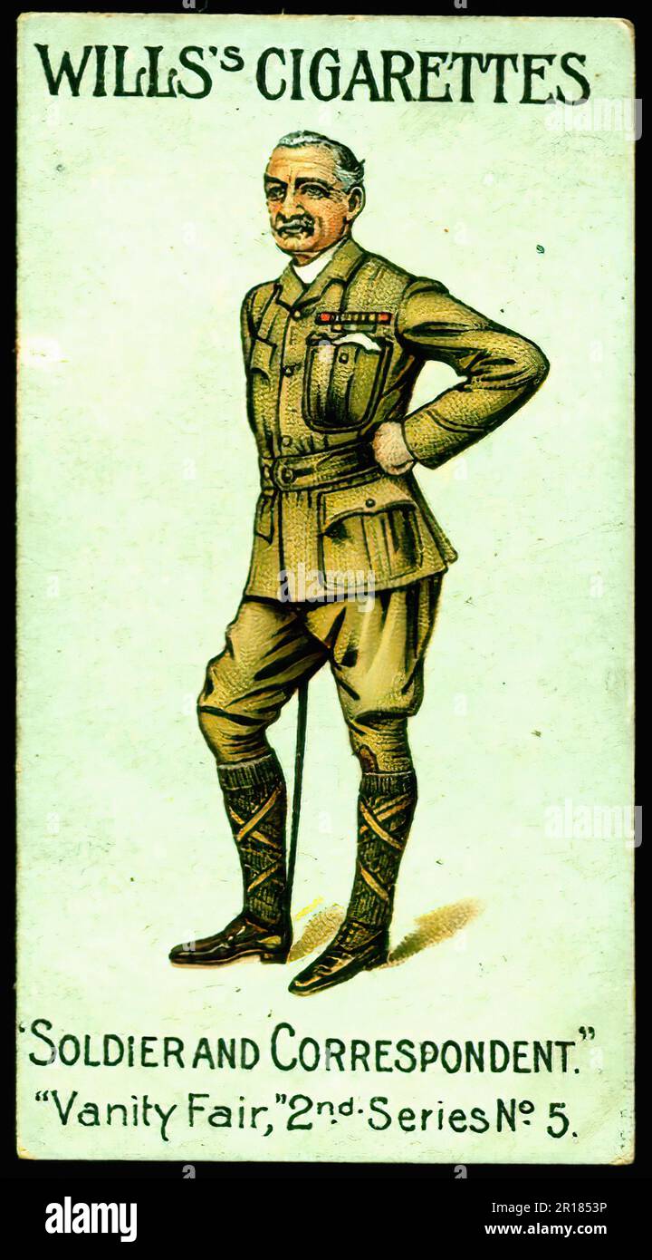 Colonel F.W.Rhodes - Vintage Cigarette Card Stock Photo - Alamy