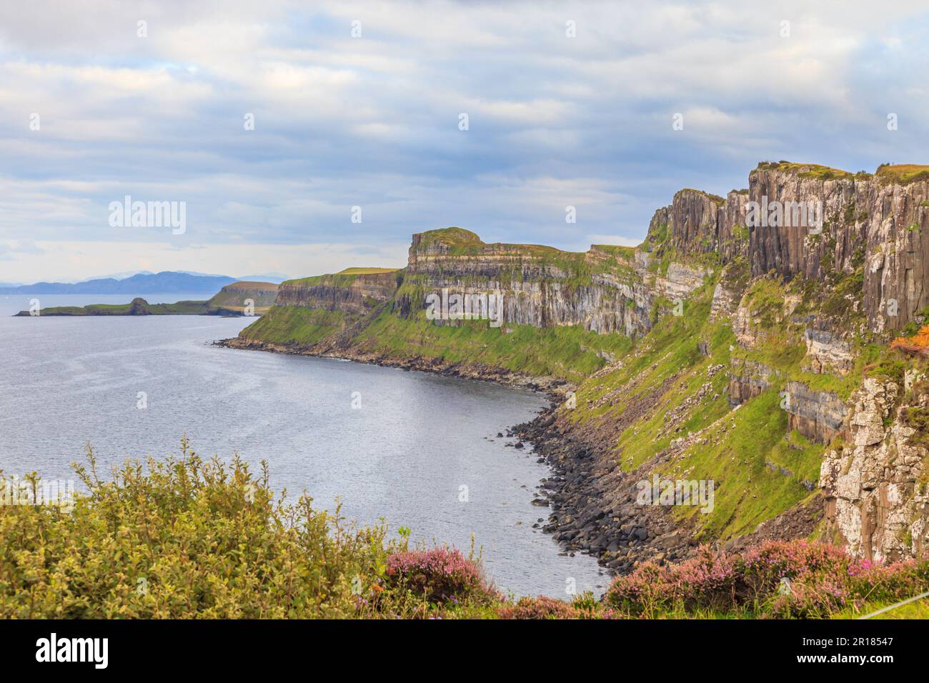 Pictured along a cliff on the Scottish Isle of Skye during the dayin ...