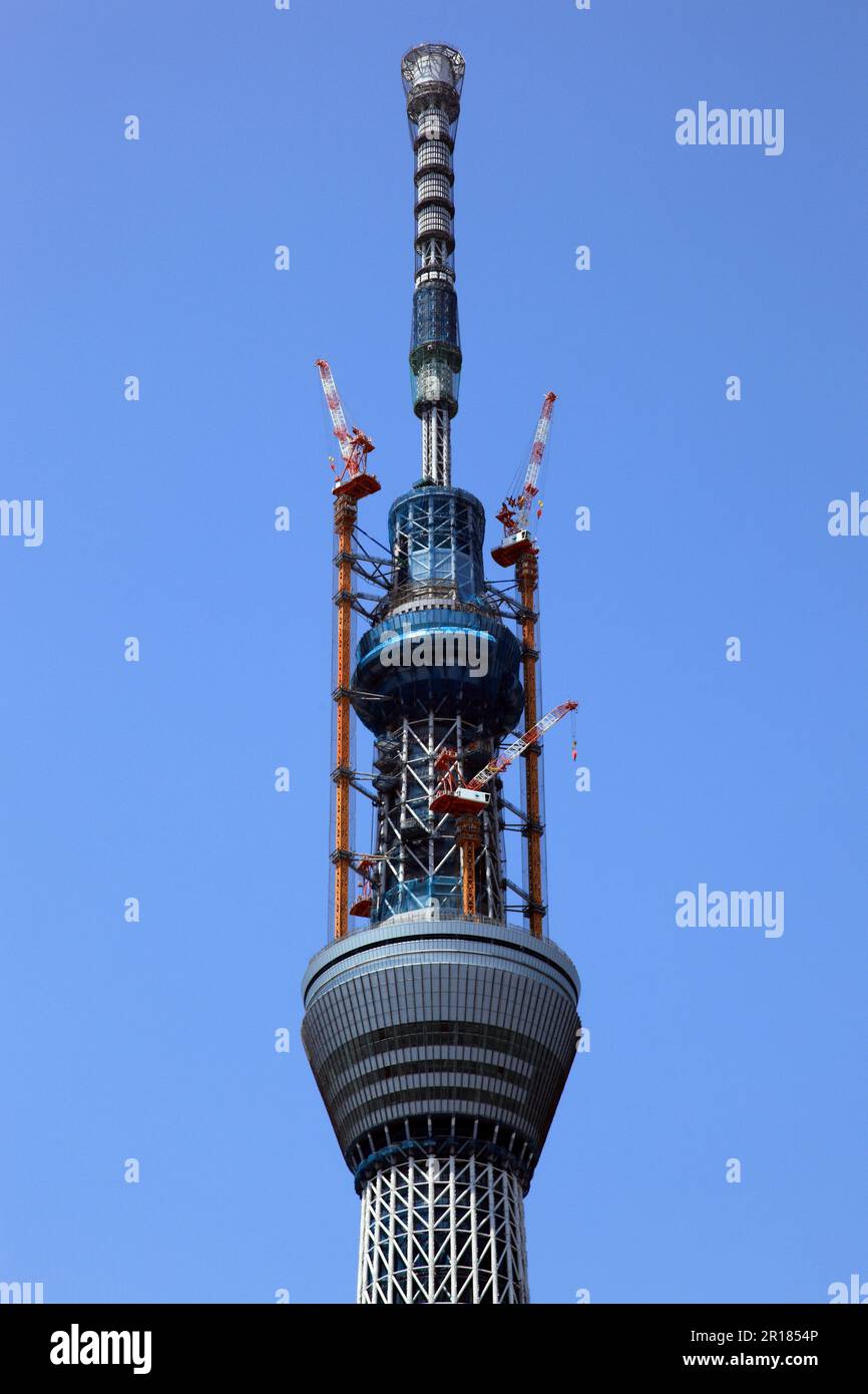 From the observation deck of the Tokyo sky tree at the top Stock Photo ...