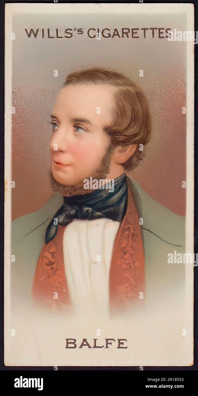 Composer Michael William Balfe - Vintage Cigarette Card Stock Photo - Alamy