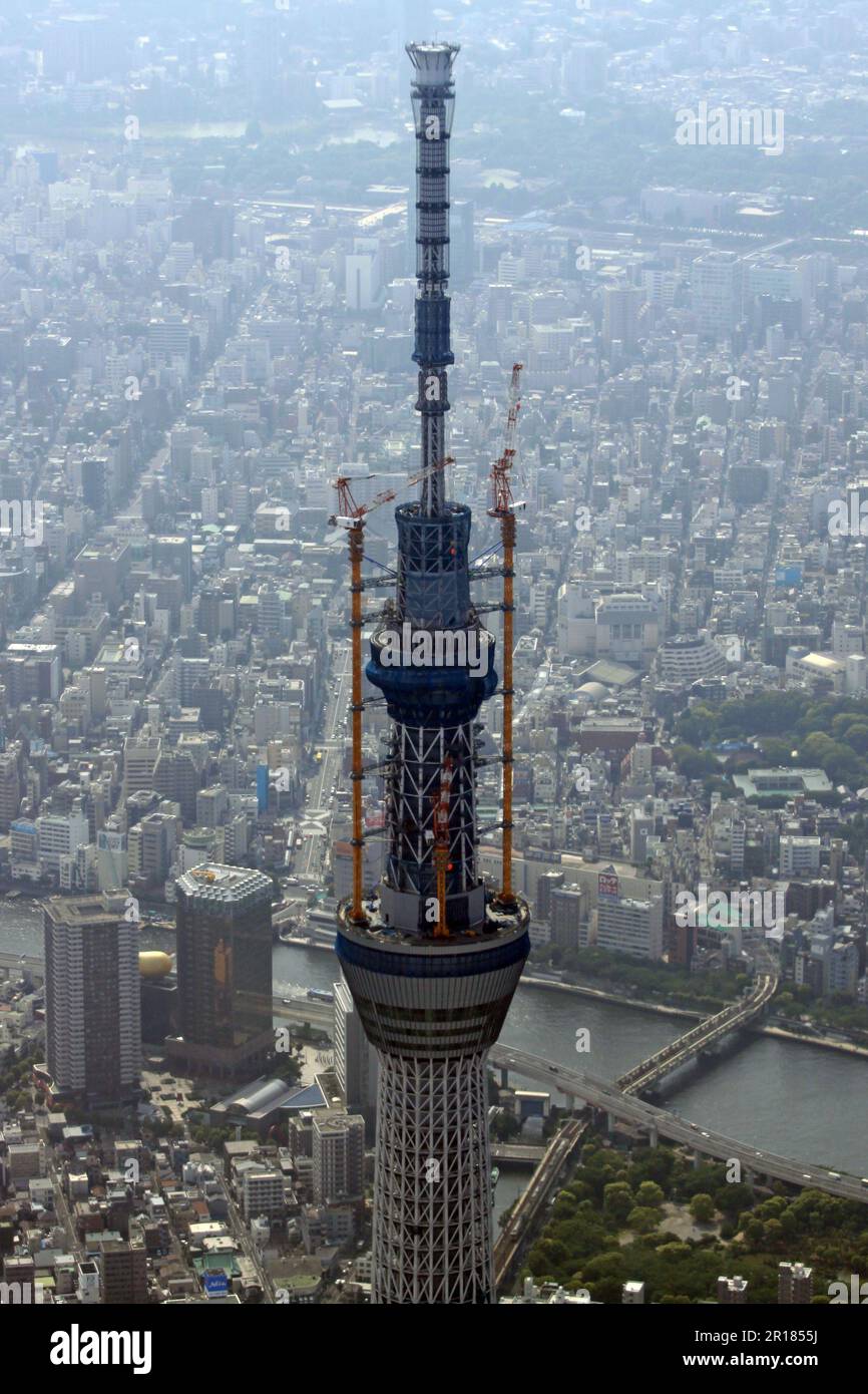 Aerial view of Tokyo sky tree Stock Photo - Alamy