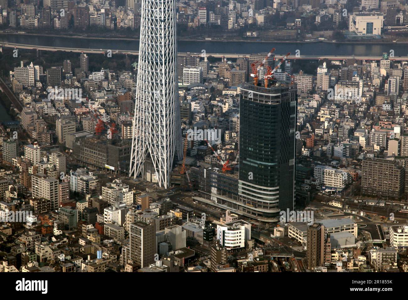 Aerial view of Tokyo sky tree Stock Photo - Alamy