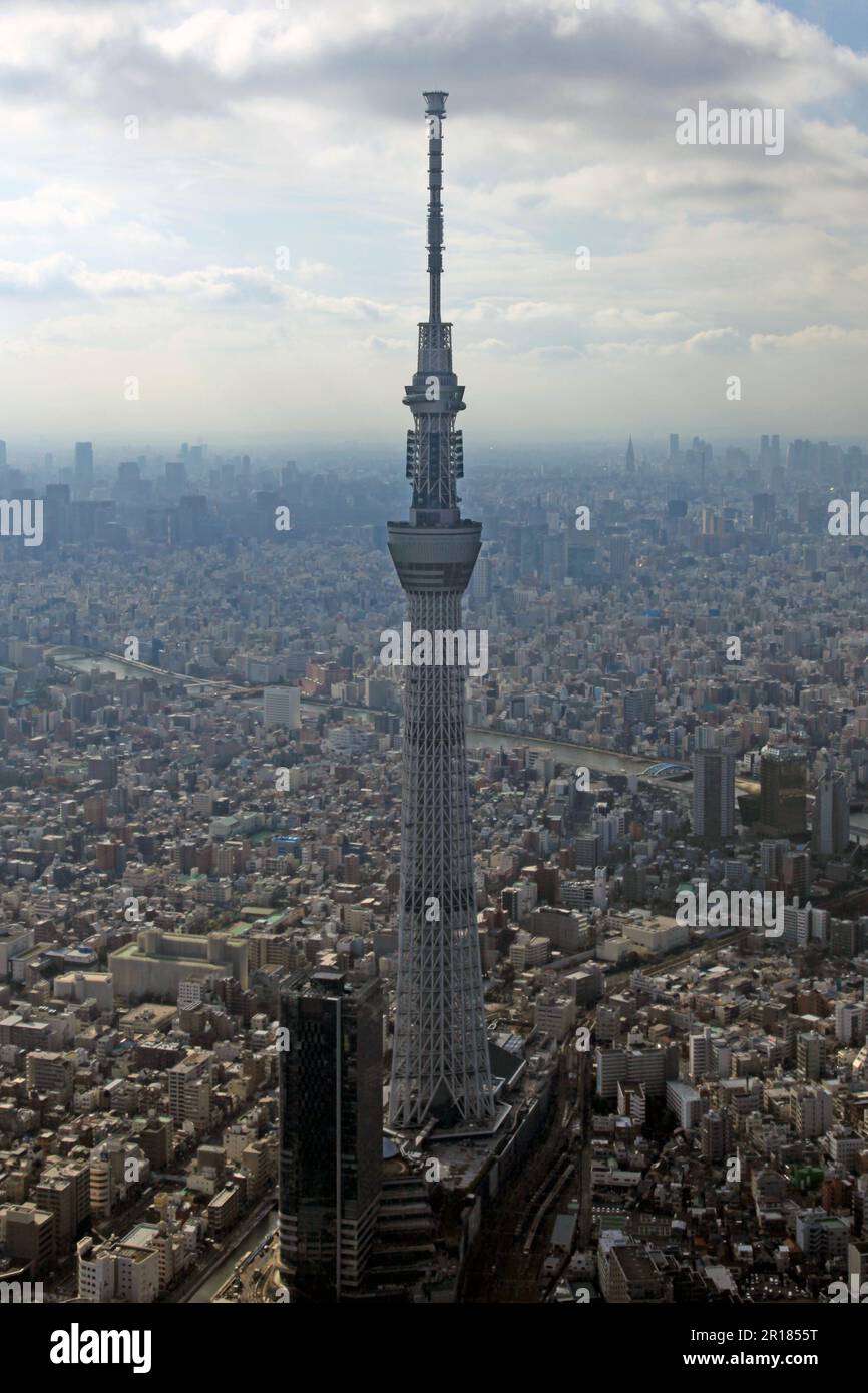 Aerial view of Tokyo sky tree Stock Photo - Alamy