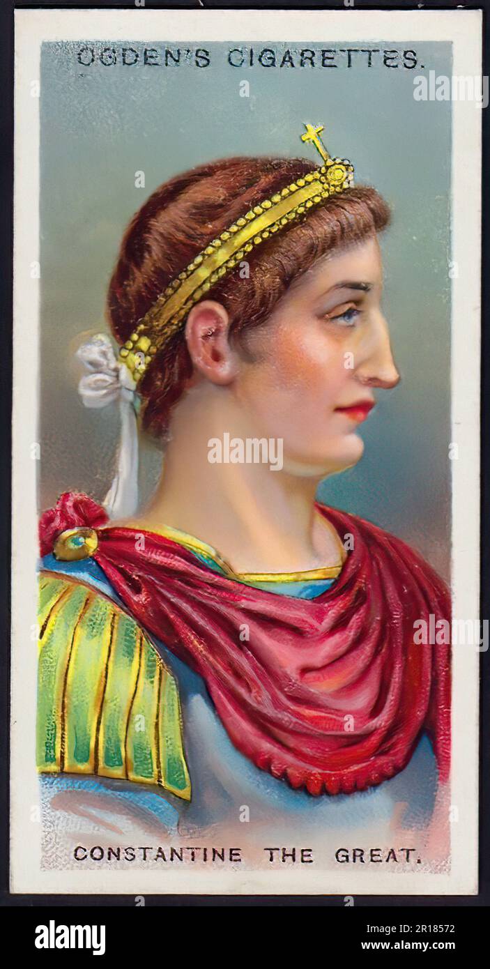 Constantine the Great - Vintage Cigarette Card Stock Photo - Alamy