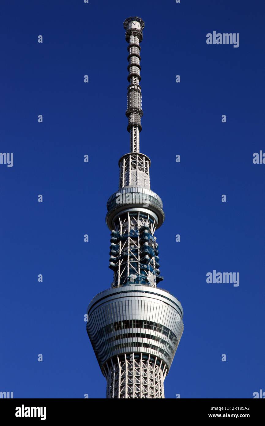 From the observation deck of the Tokyo sky tree at the top Stock Photo ...