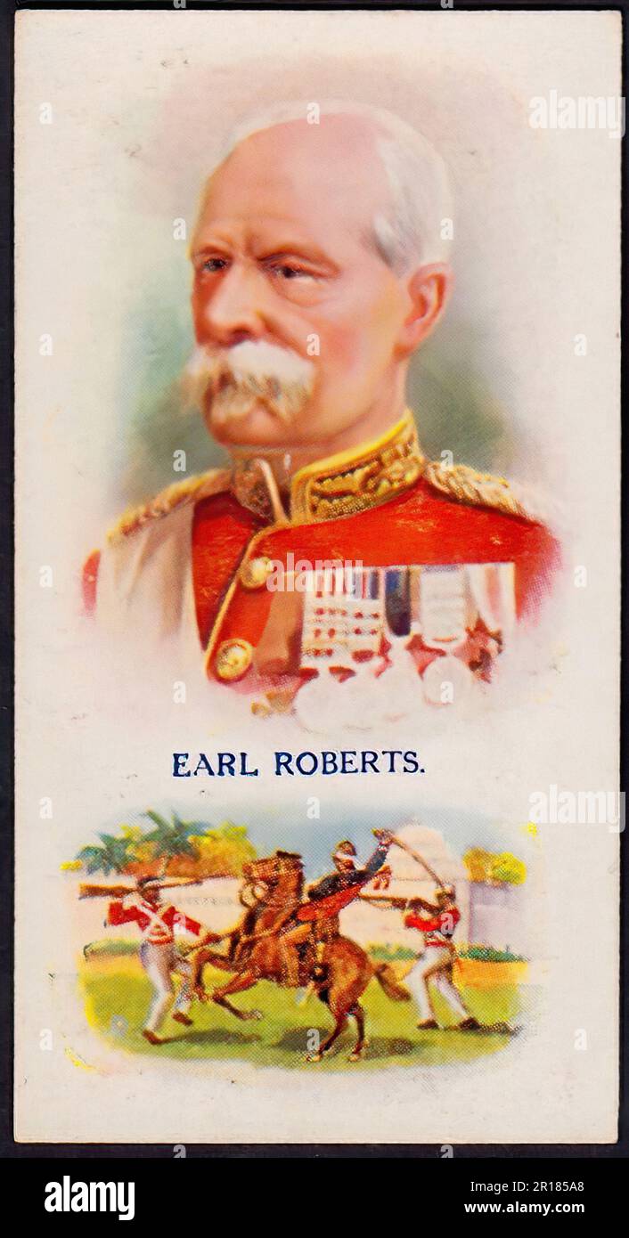 Earl Roberts - Vintage Cigarette Card Stock Photo - Alamy