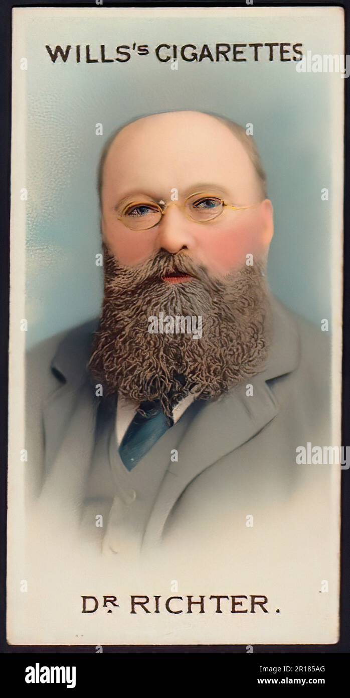 Dr Richter - Vintage Cigarette Card Stock Photo - Alamy