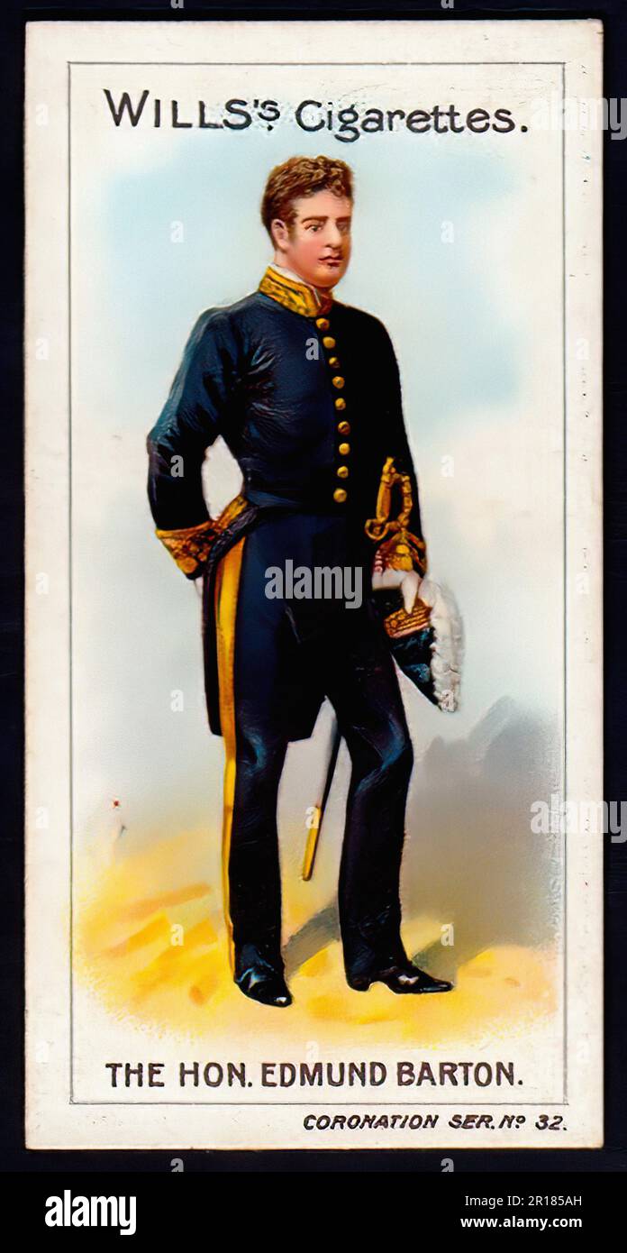 Edmund Barton - Vintage Cigarette Card Stock Photo - Alamy