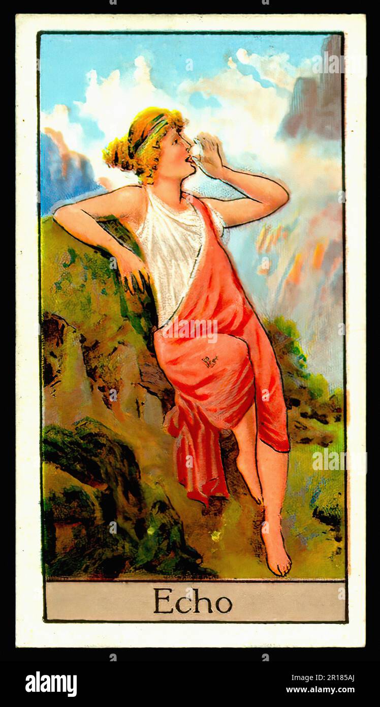 Echo - Vintage Cigarette Card Stock Photo - Alamy