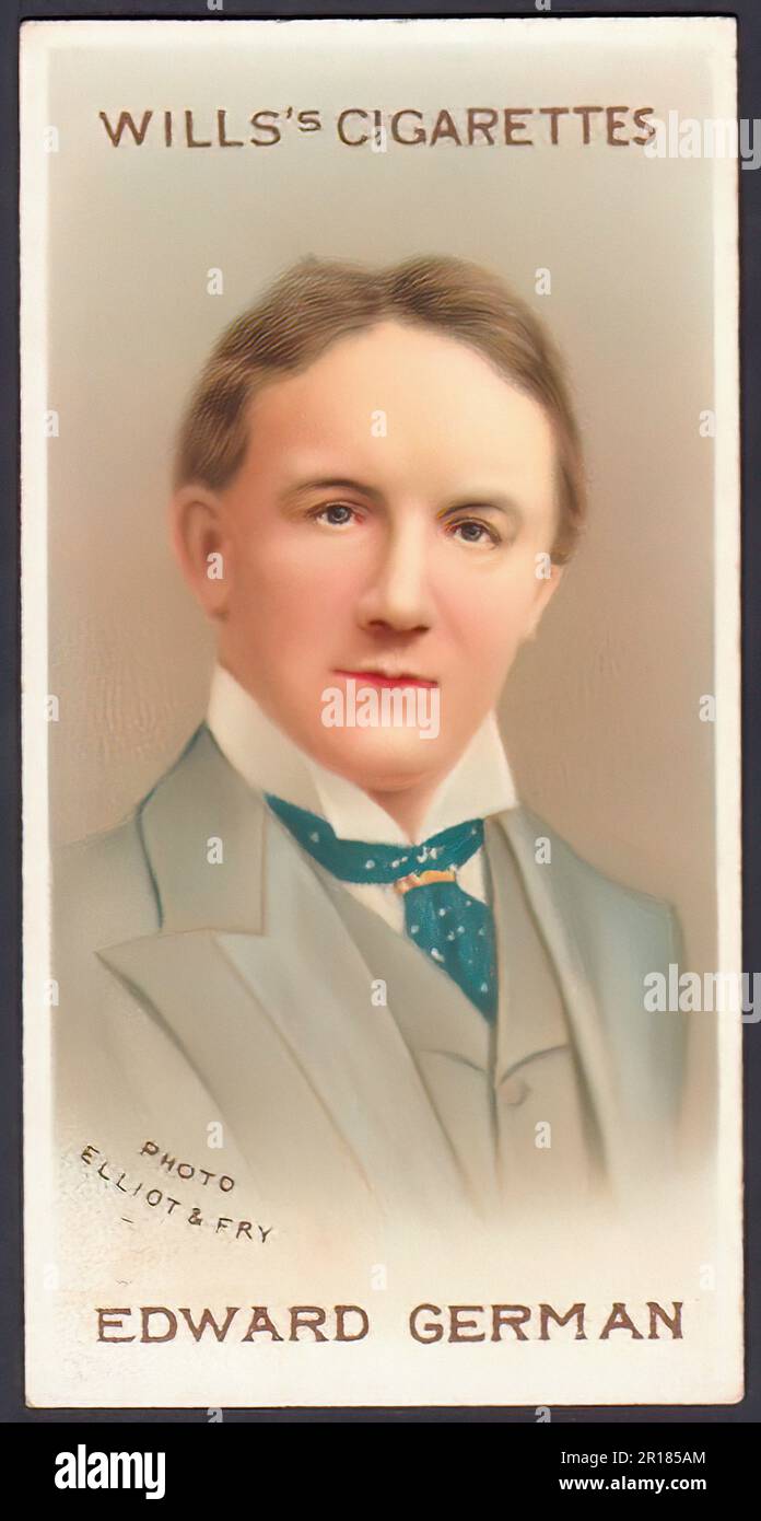 Edward German - Vintage Cigarette Card Stock Photo - Alamy