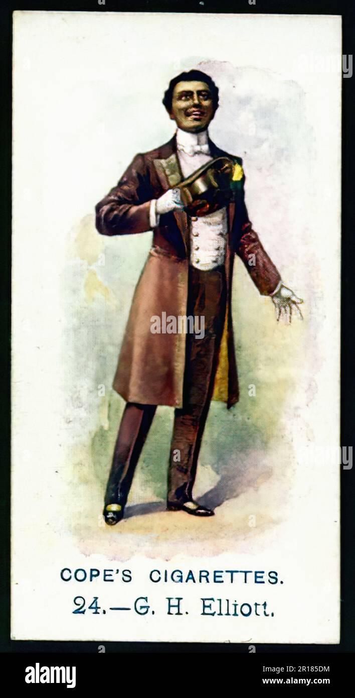 G.H.Elliott - Vintage Cigarette Card Stock Photo - Alamy