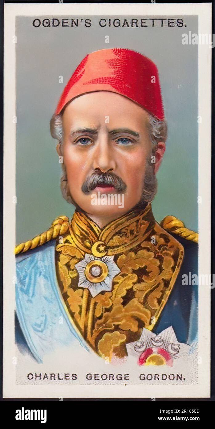 General Gordon - Vintage Cigarette Card 02 Stock Photo - Alamy