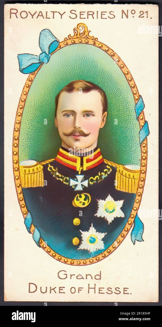 Grand Duke of Hesse - Vintage Cigarette Card Stock Photo - Alamy
