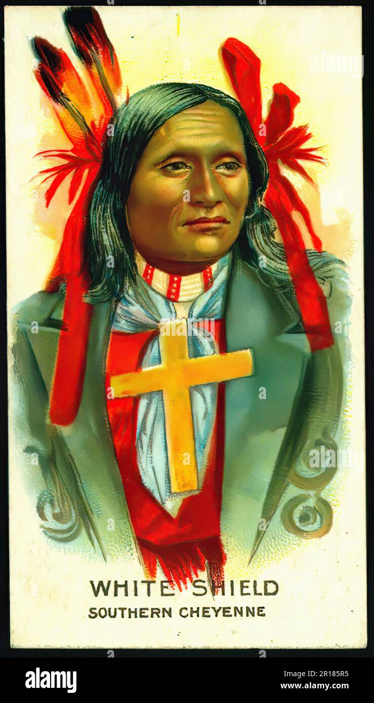 Native american indian chief shield hi-res stock photography and images ...