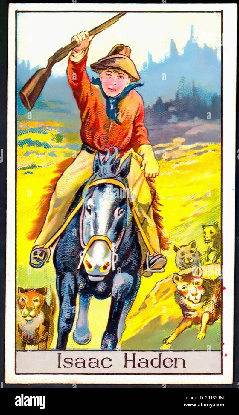 Isaac Haden - Vintage Cigarette Card Stock Photo - Alamy