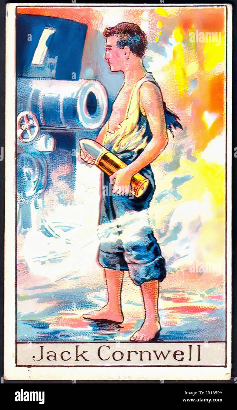 Jack Cornwell VC - Vintage Cigarette Card Stock Photo - Alamy