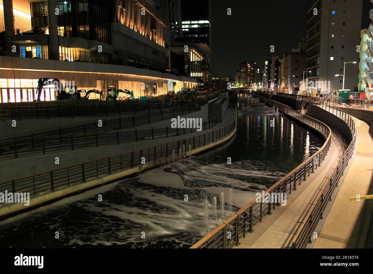 Night view of the base of the Tokyo Sky Tree Stock Photo - Alamy