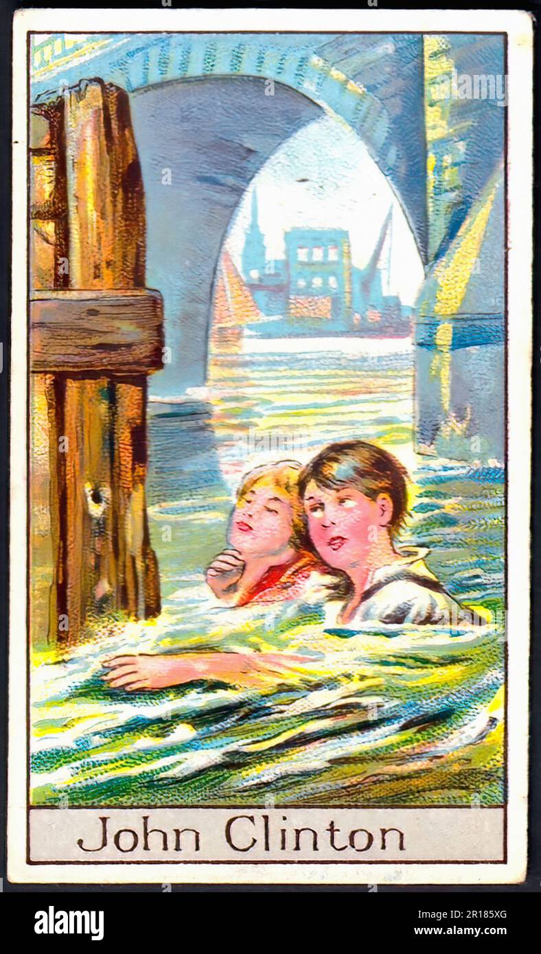 John Clinton - Vintage Cigarette Card Stock Photo - Alamy