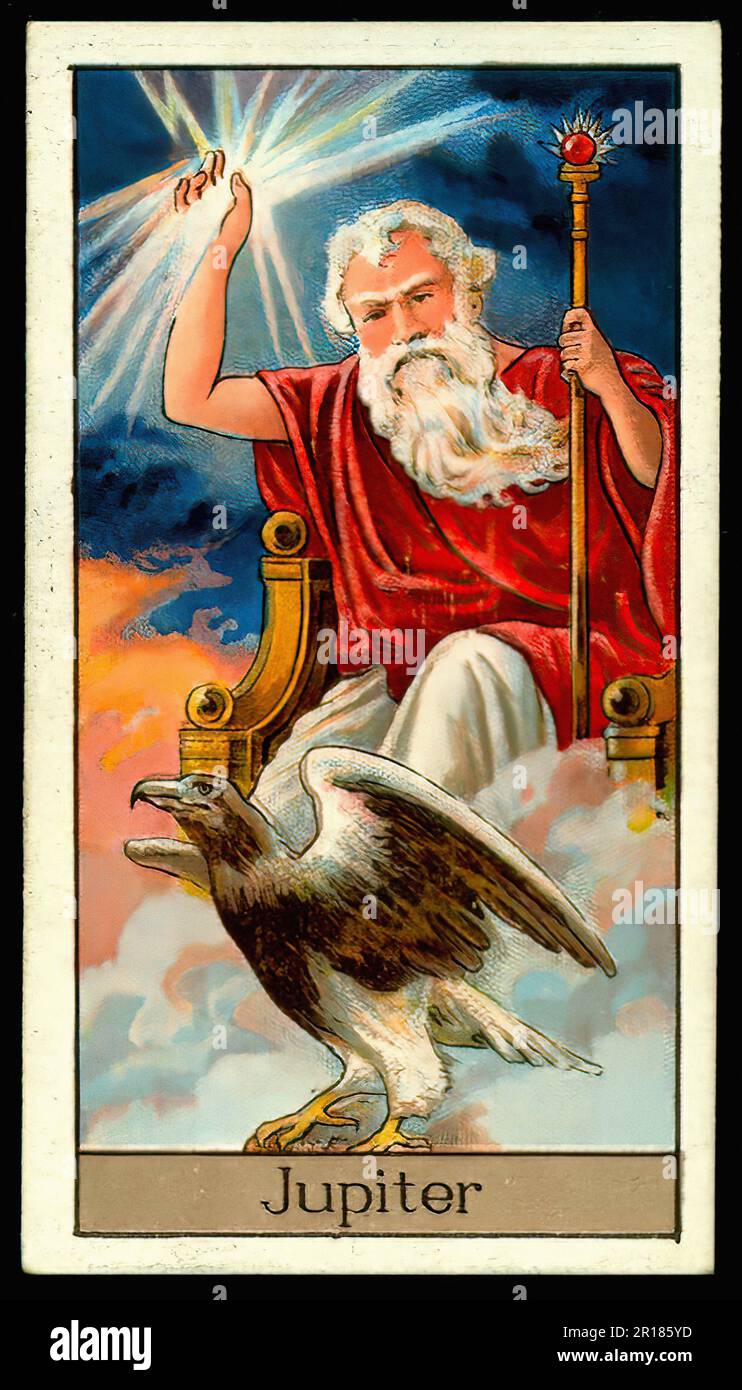 Jupiter - Vintage Cigarette Card 02 Stock Photo - Alamy