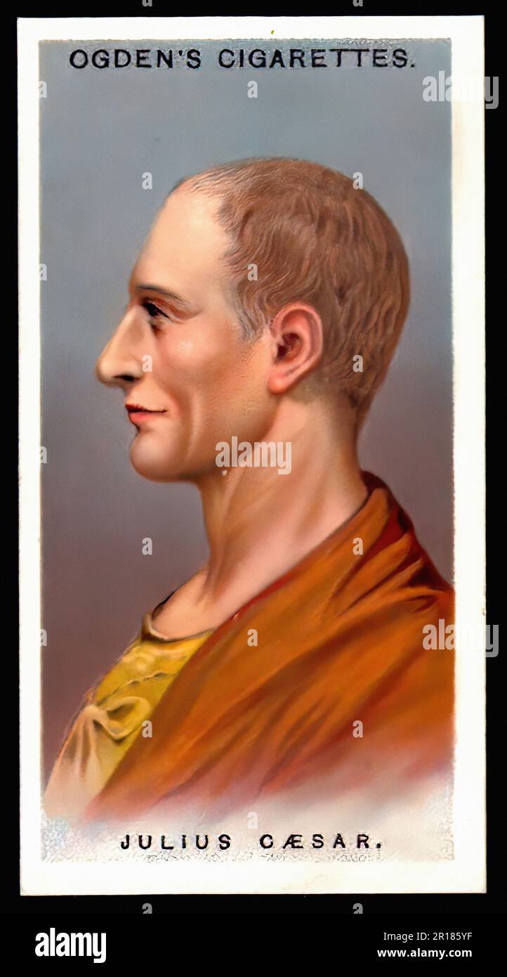 Julius Caesar - Vintage Cigarette Card Stock Photo - Alamy