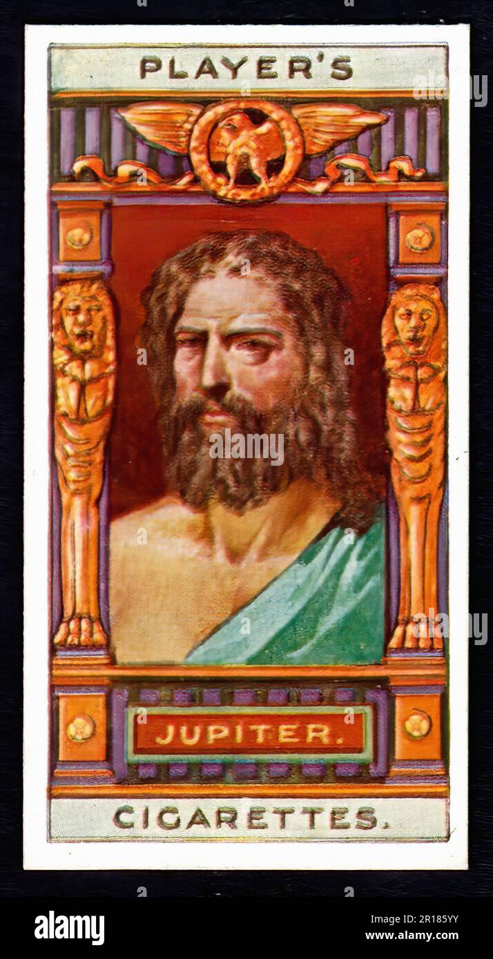 Jupiter - Vintage Cigarette Card 01 Stock Photo - Alamy