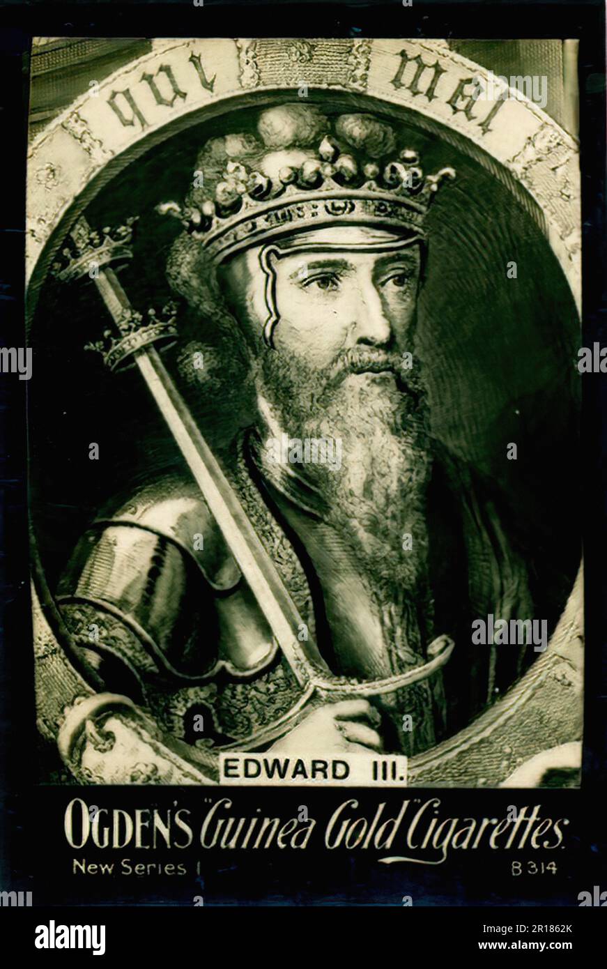 King Edward III - Vintage Cigarette Card 03 Stock Photo - Alamy
