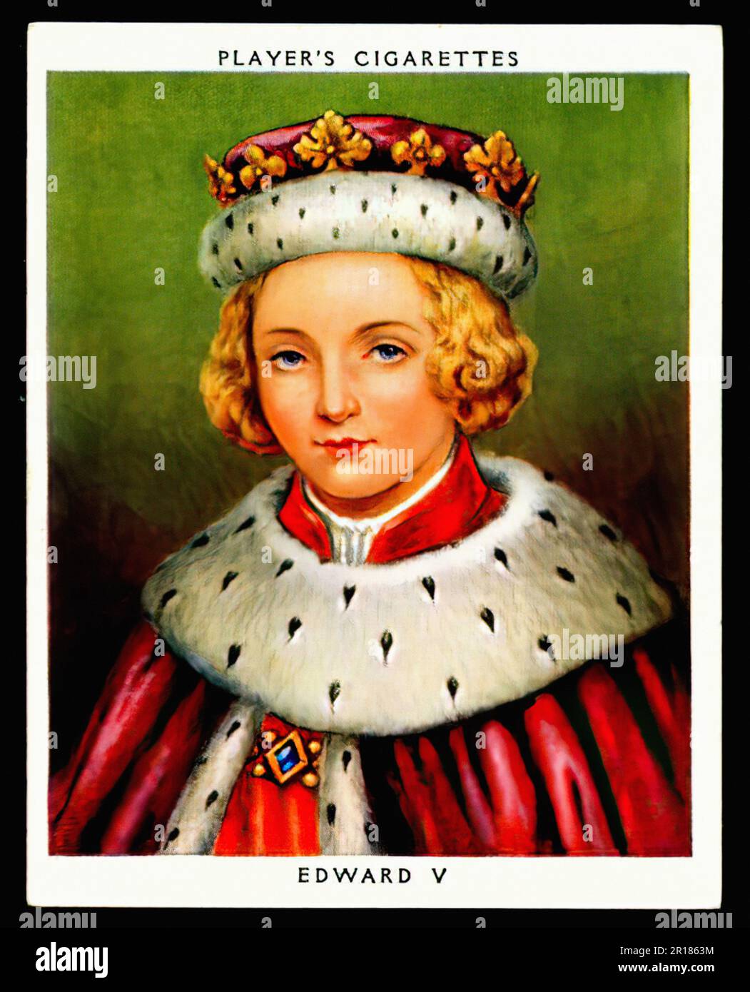 King Edward V - Vintage Cigarette Card 02 Stock Photo - Alamy