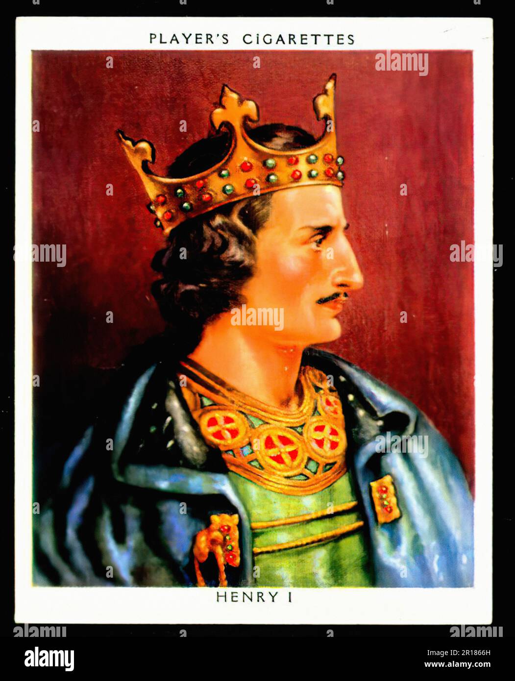King Henry I - Vintage Cigarette Card 02 Stock Photo - Alamy